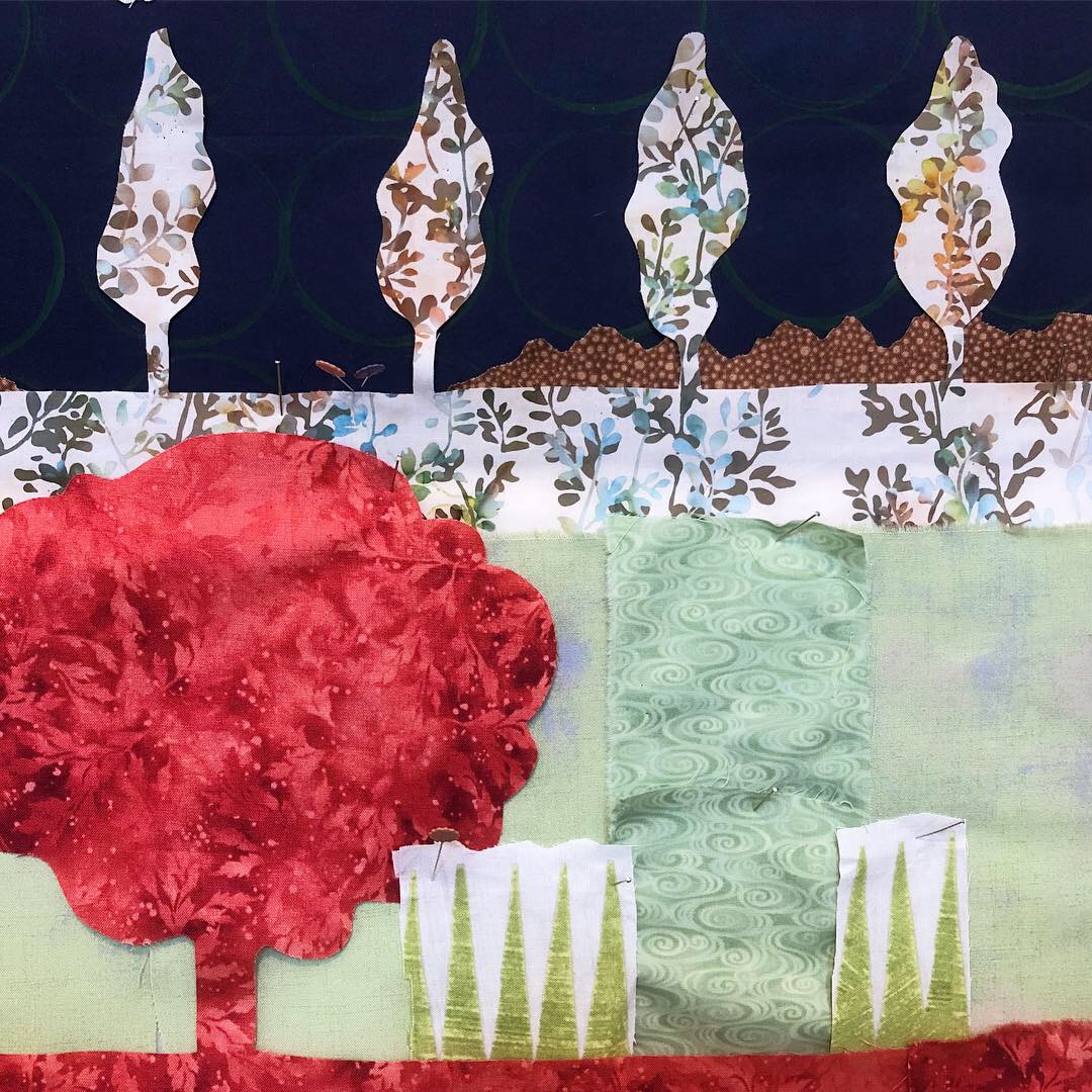 Deborah's Journal: Treelines Art Quilt -- The Whole Process