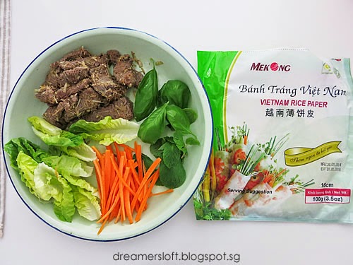 DreamersLoft: Vietnamese Lemongrass Beef Rice Paper Roll - AFF ...