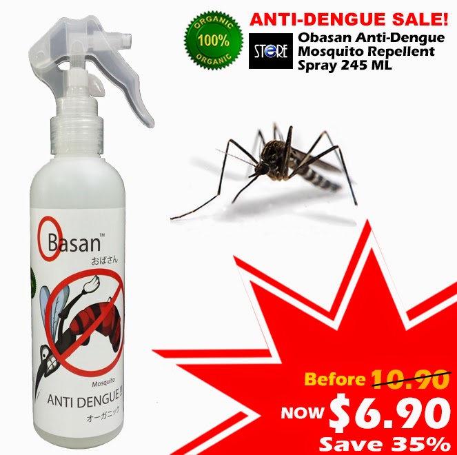 Estore Singapore Promotions: Obasan Anti-Dengue Mosquito Repellent ...
