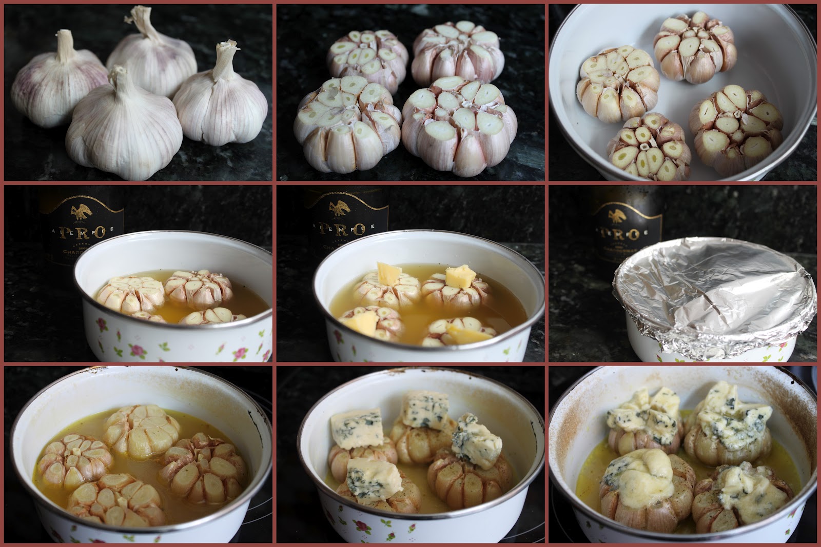 Na Cozinha da Margô: Alho Assado com Gorgonzola