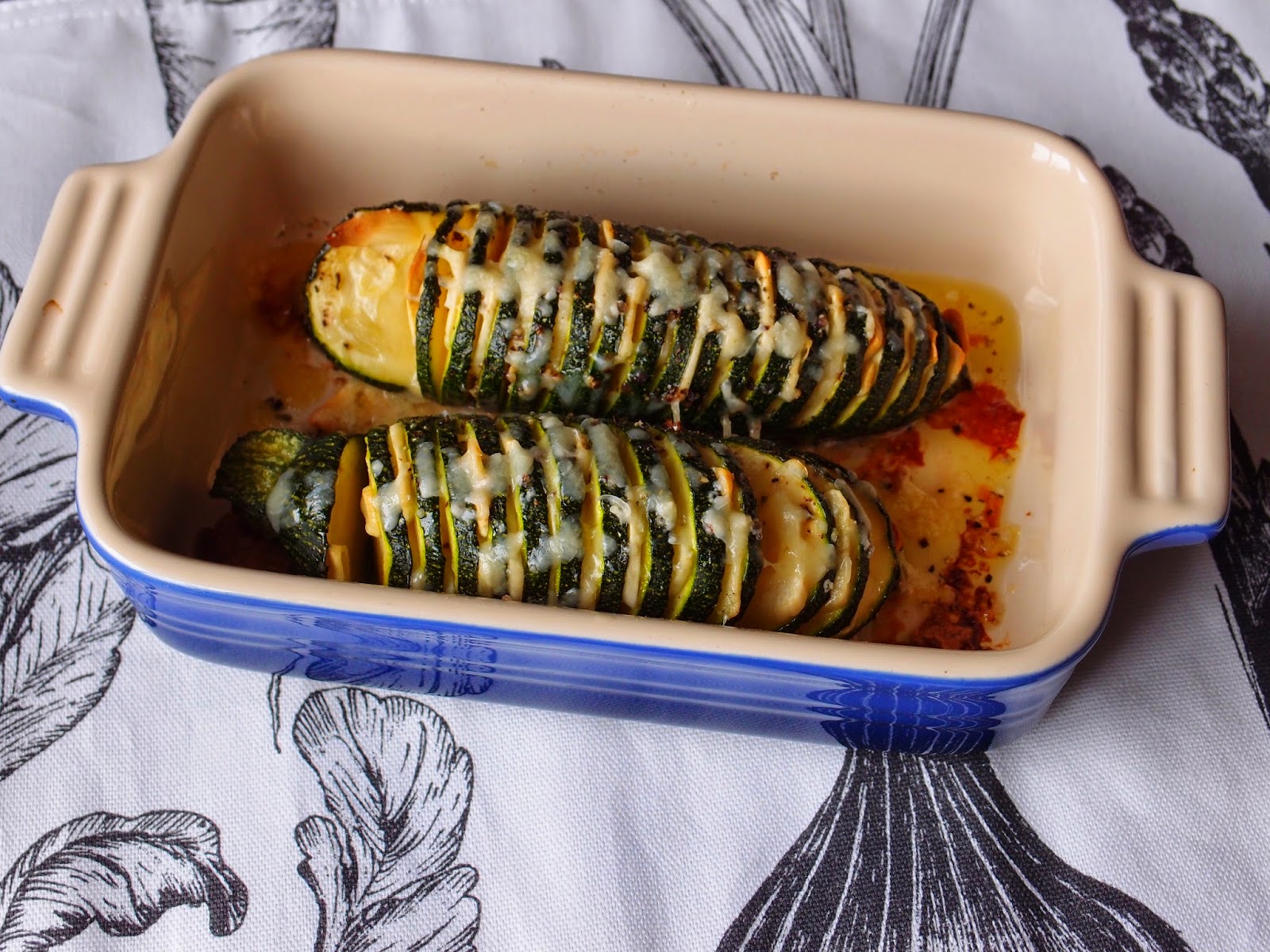 The VegHog: Roasted garlic courgettes