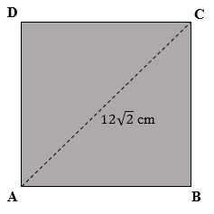 Hubungan Diagonal Bidang Dengan Luas Persegi