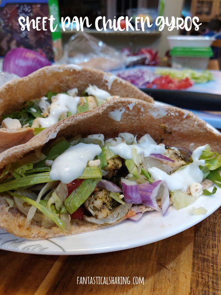 Fantastical Sharing of Recipes: Sheet Pan Chicken Gyros