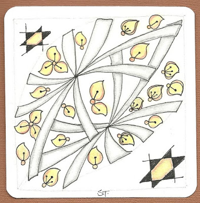 Tickled To Tangle: "It's a String Thing" #105 Tiles