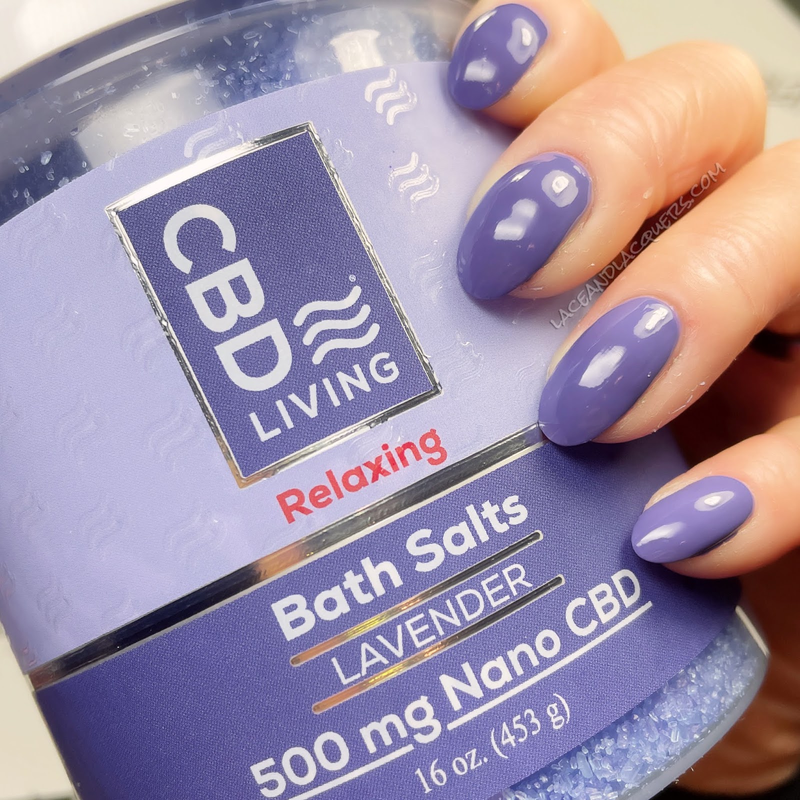 Lace and Lacquers: CBD LIVING: CBD Bath Salts 500mg [Relaxing Lavender ...