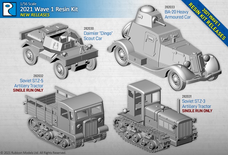 Wargame News and Terrain: Rubicon Models: New 1/56 Resin WWII Vehicles ...