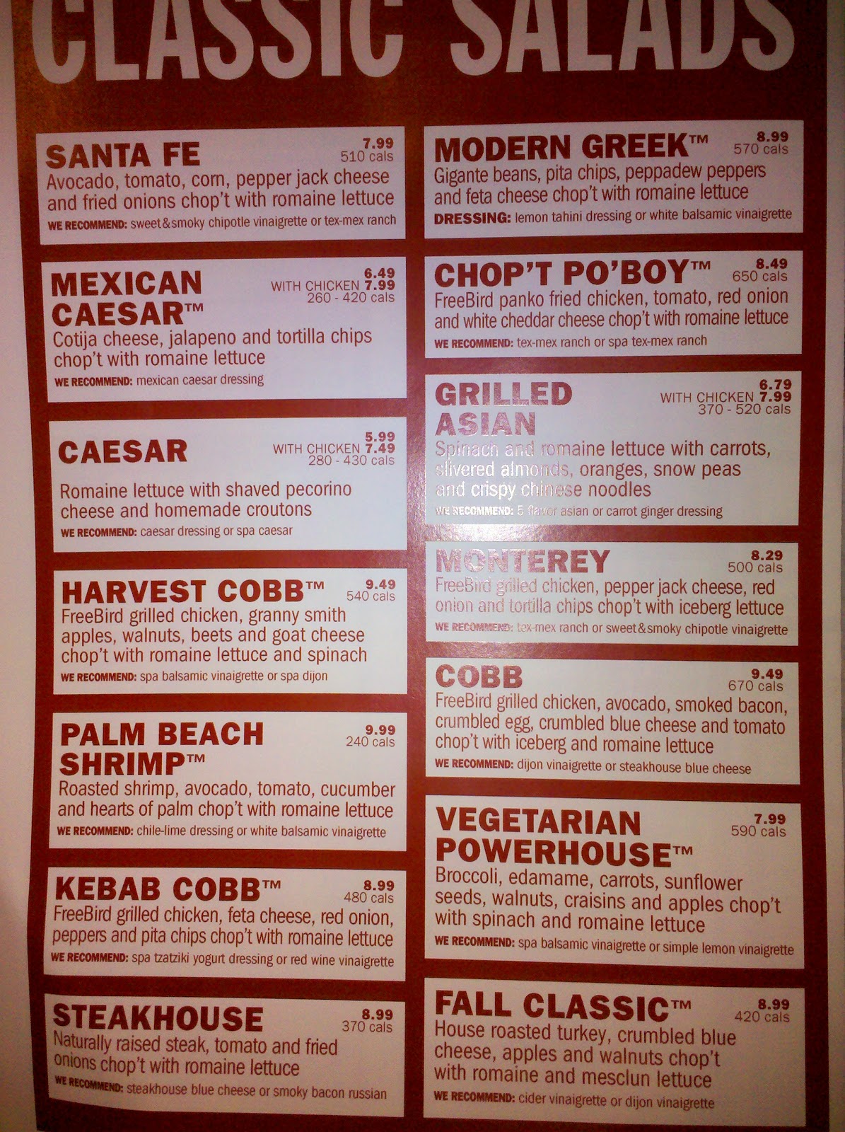 Robert Dyer @ Bethesda Row: CHOPT BETHESDA GRAND OPENING - CHOPT MENU ...