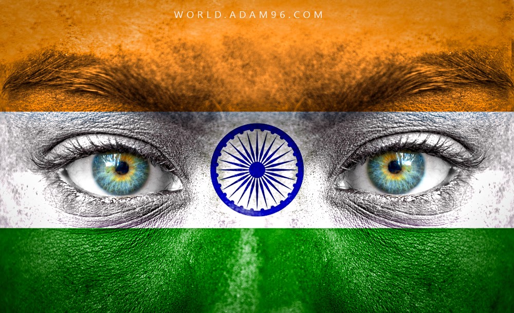 beautiful India background on the face of the flag of India