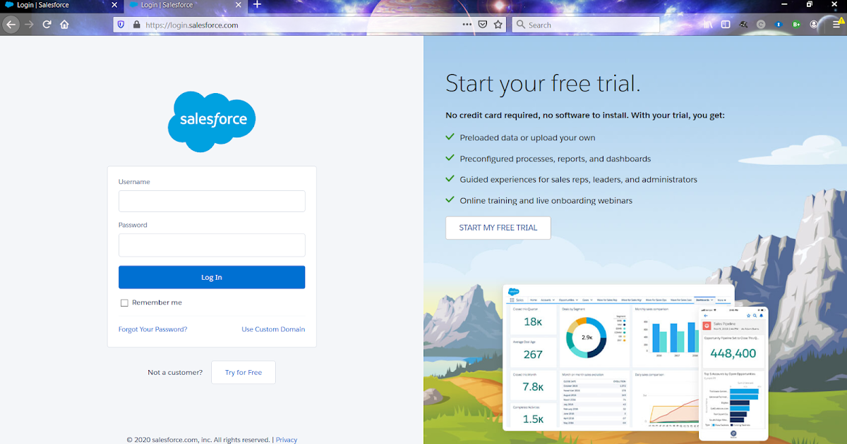 Customize Salesforce Login Page