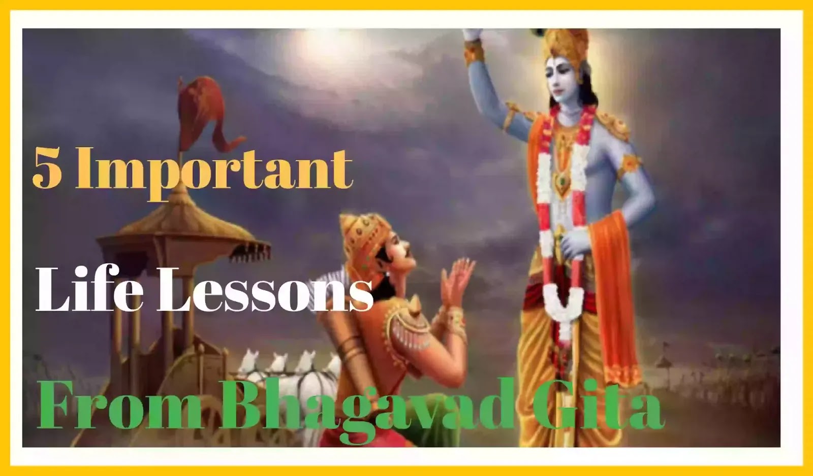 5 Important Life Lessons We Can Learn From Bhagvad Gita। Bhagvad Gita ...