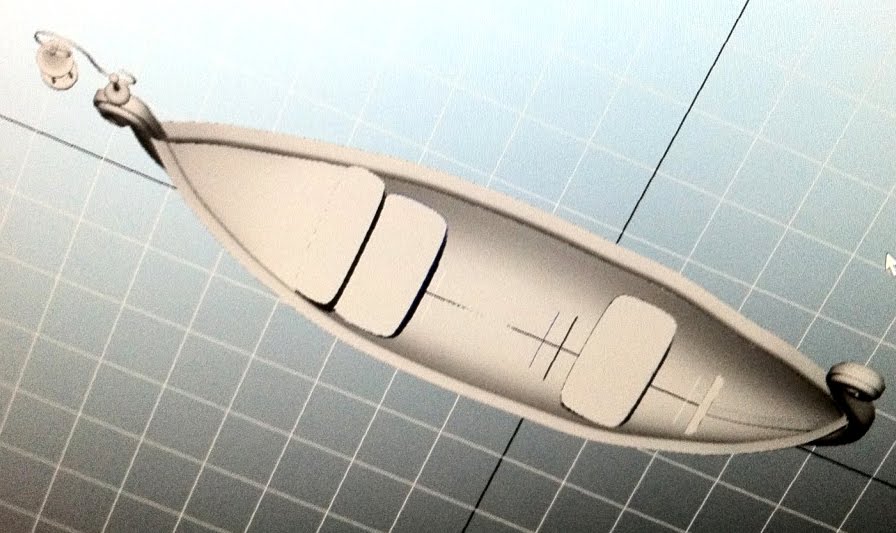 Ashley's Art: First Maya Model: Tangled Boat
