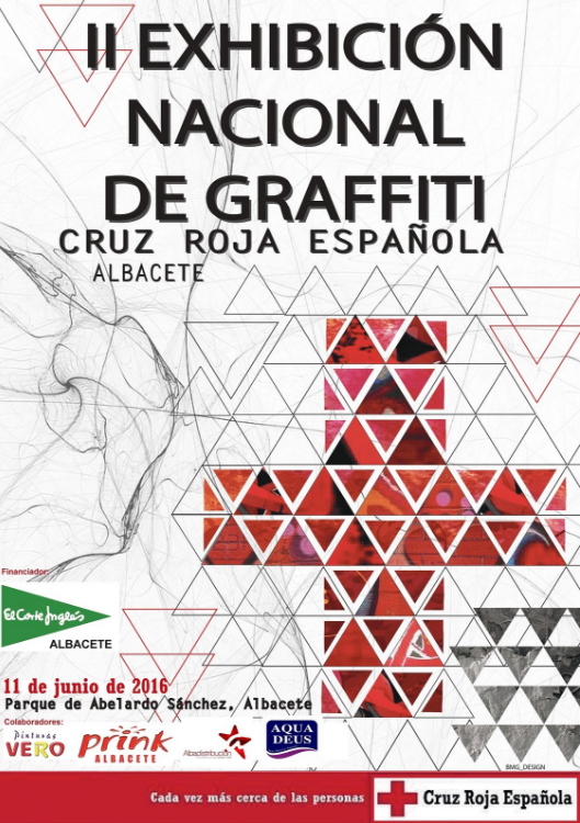 Galería de fotos de TuAlbacete: cruz Roja graffiti
