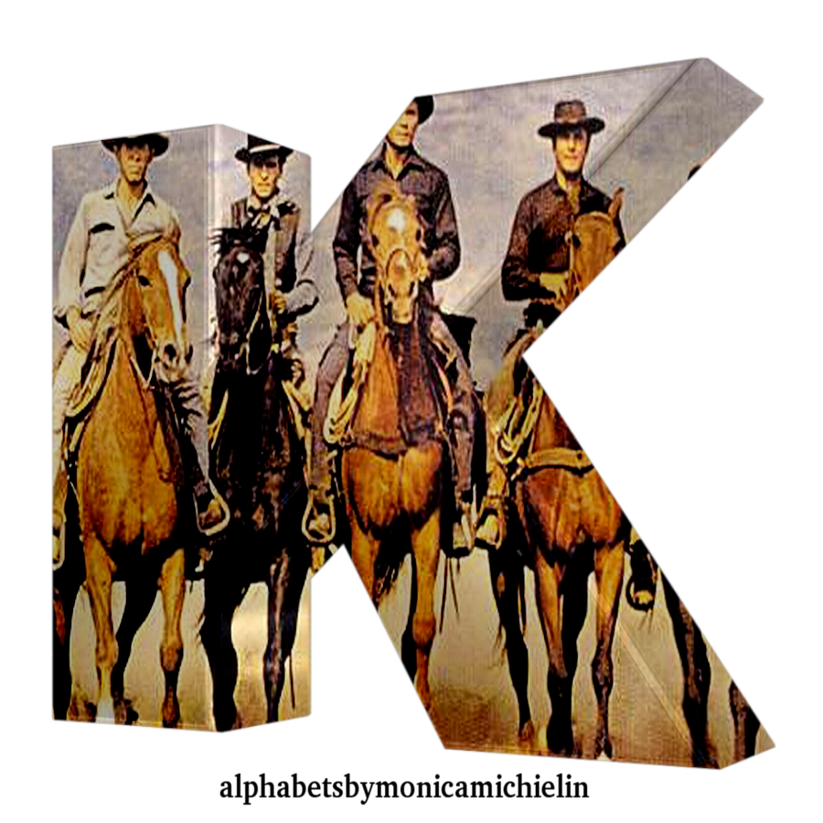 M. Michielin Alphabets: HORSE 'MAGNIFICENT SEVEN MOVIE' ALPHABET AND ...