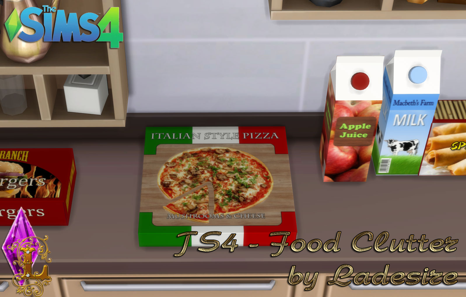 Ladesire's creative corner): TS4 - Food Clutter by Ladesire