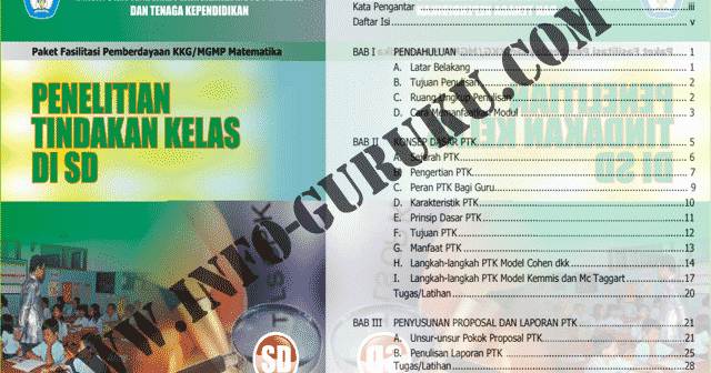 Contoh PTK Untuk Sekolah Dasar (SD) Lengkap - Blog Guru Kelas