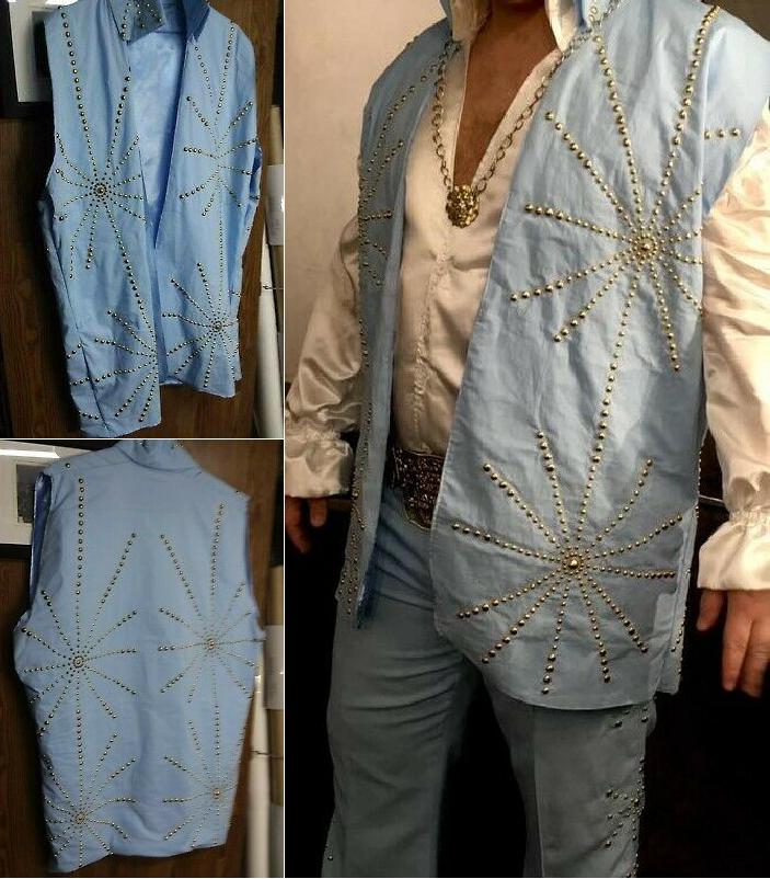 Elvis Presley . . . : Jumpsuit - Blue Cisco Kid Vest