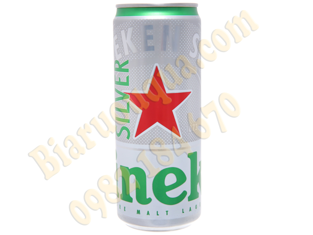 Bia Heineken Silver bạc 4% thùng 24 lon 330ml