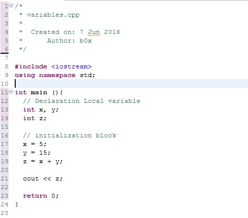 C++ Beginner : How to Using Local, Global Variables In C++ | KODE AJAIB