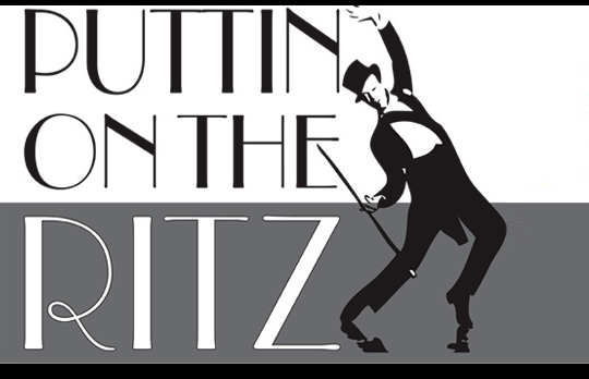 Putting on the ritz, Hollywood party, Silhouette people