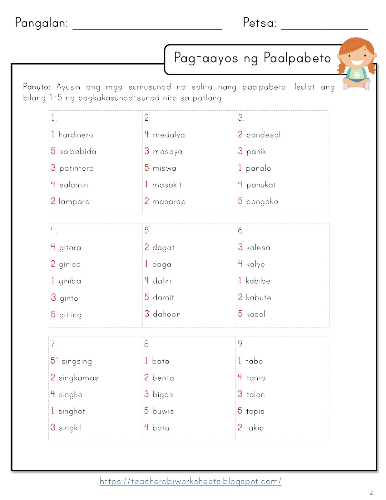 Worksheet Dump - March 17