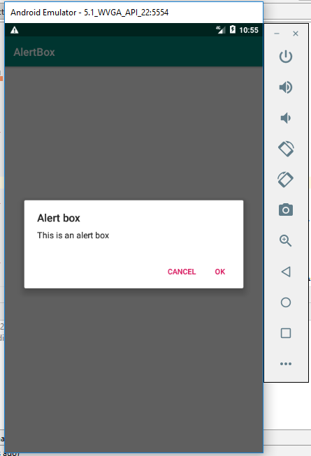 Write a program to display an alert box with OK and Cancel |Android ...