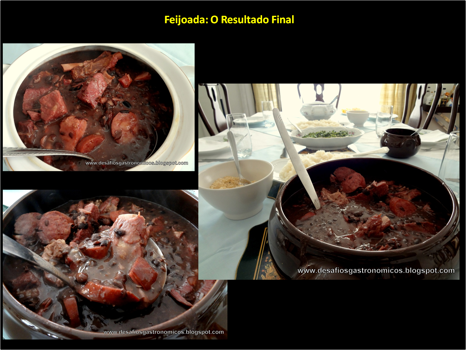 Desafios Gastronômicos: DESAFIO: Divulgar a melhor Feijoada do mundo ...
