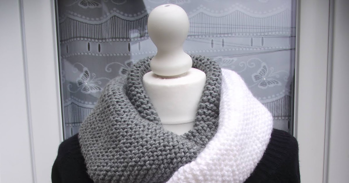Crochet et tricot pour débutantes : Snood point mousse