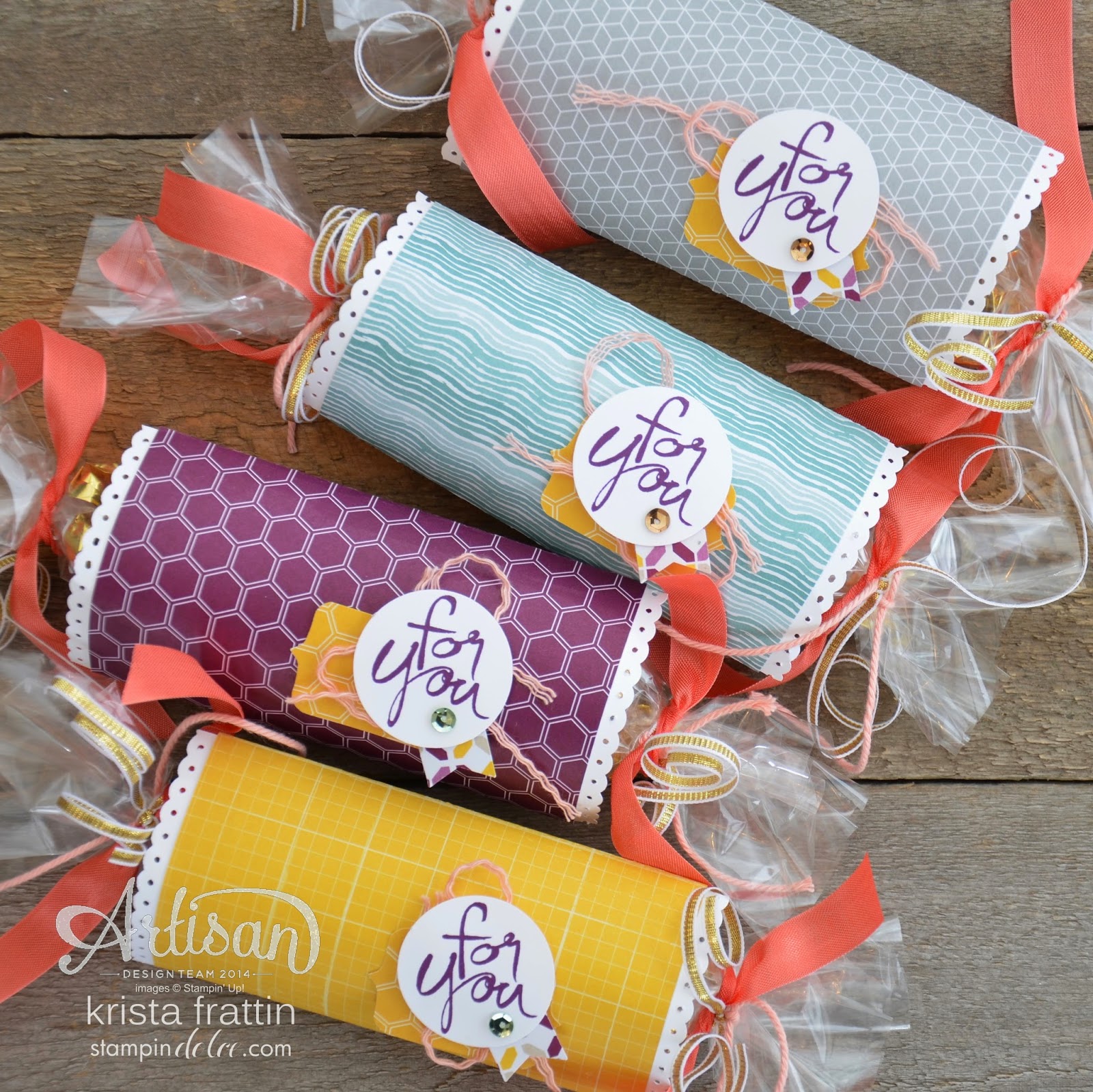 Stampin' Dolce: Colorful crackers! - Artisan Design Team Blog Hop