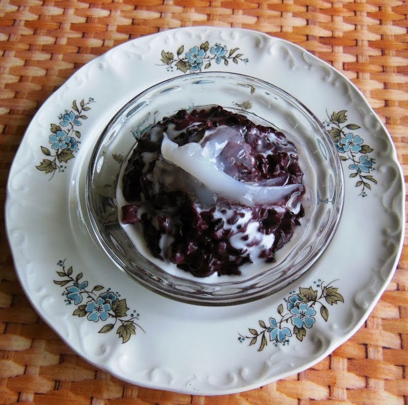 Chumkie's Kitchen : Burmese Black Sticky Rice & Coconut Pudding