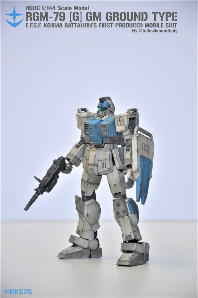 Custom Build: HGUC 1/144 RGM-79 [G] GM Ground Type + Custom Snow ...