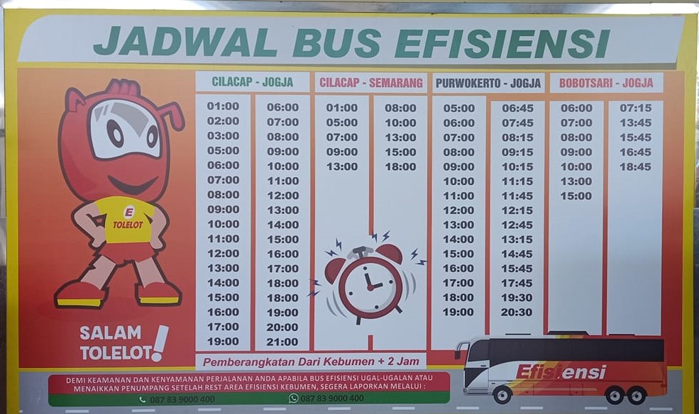 Jadwal Keberangatan Bus Efisiensi Dan Kontak Agen Efisiensi