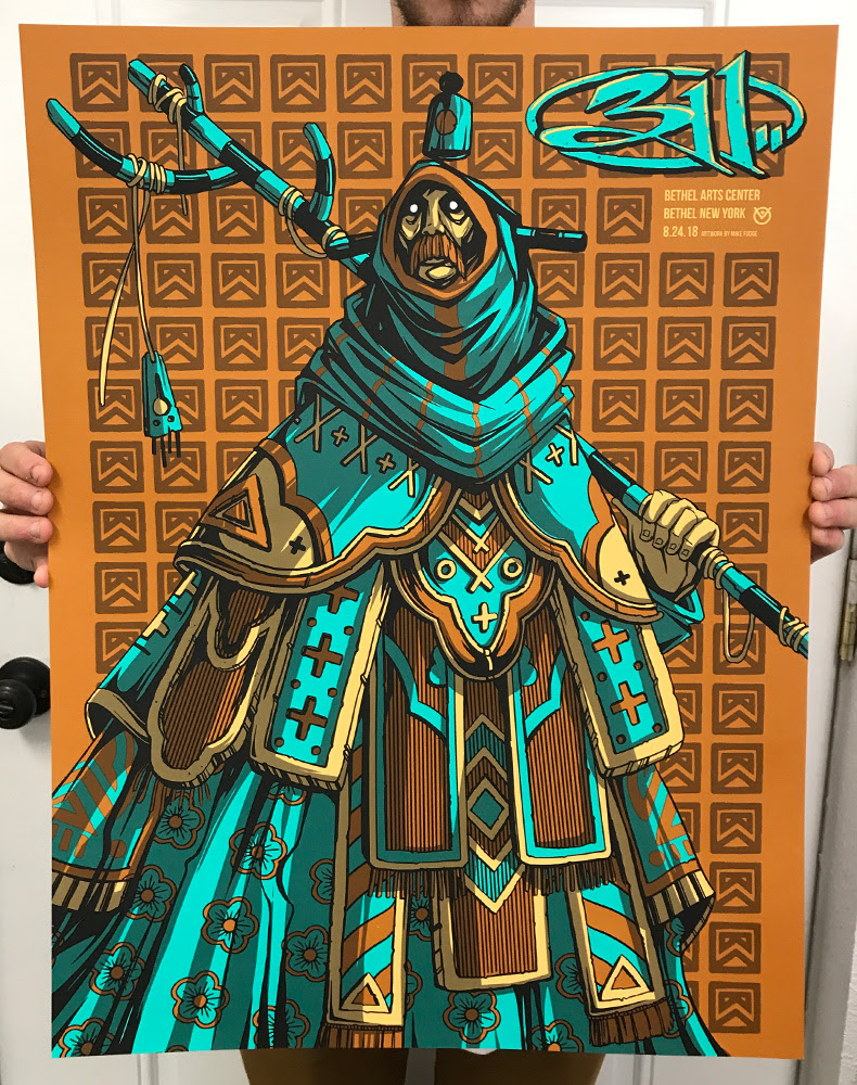 INSIDE THE ROCK POSTER FRAME BLOG: Mike Fudge 311 Bethel Poster Release