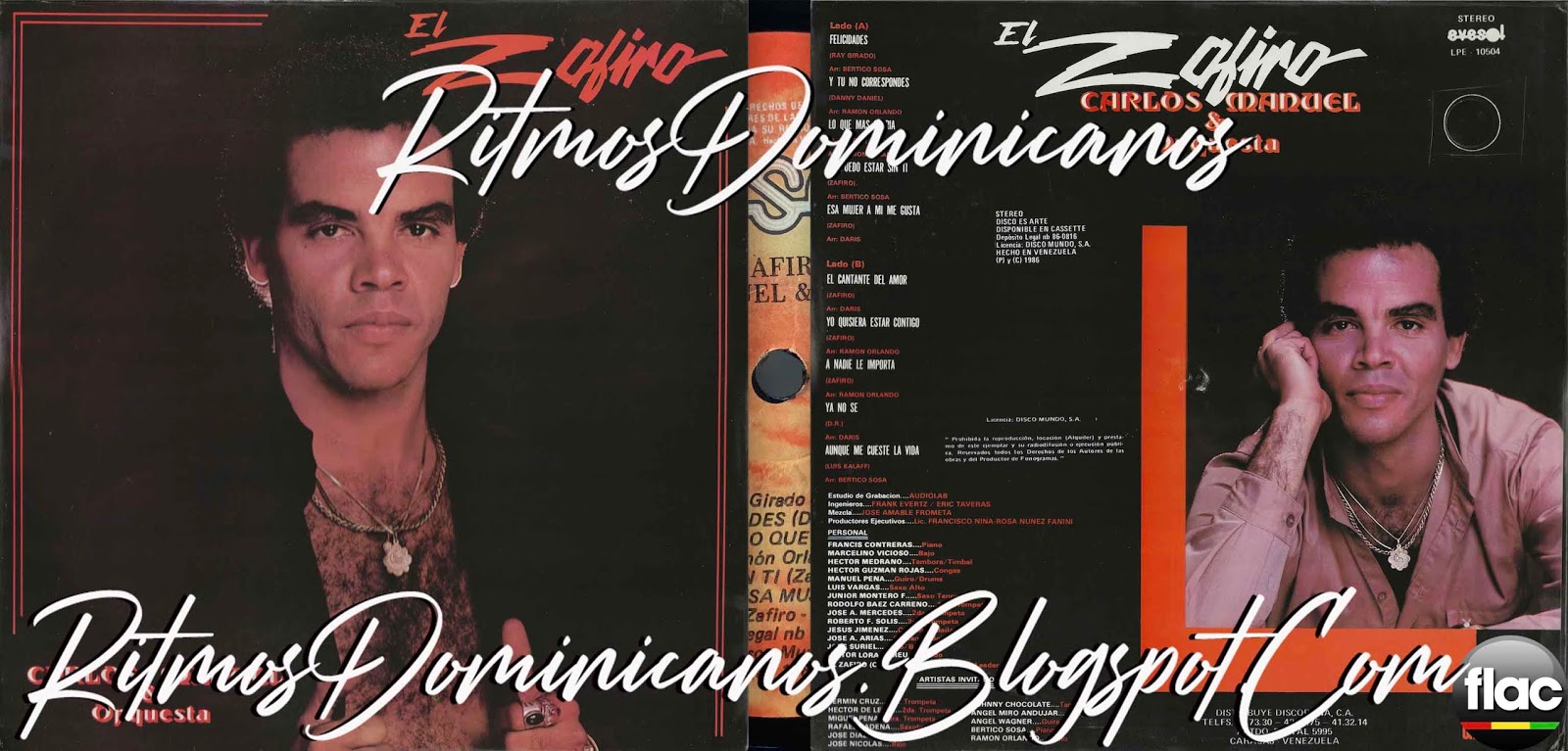 RitmosDominicanos: Carlos Manuel & Orquesta - El Zafiro (LP) FLAC RitmosDominicanos: Carlos Manuel & Orquesta - El Zafiro (LP) FLAC