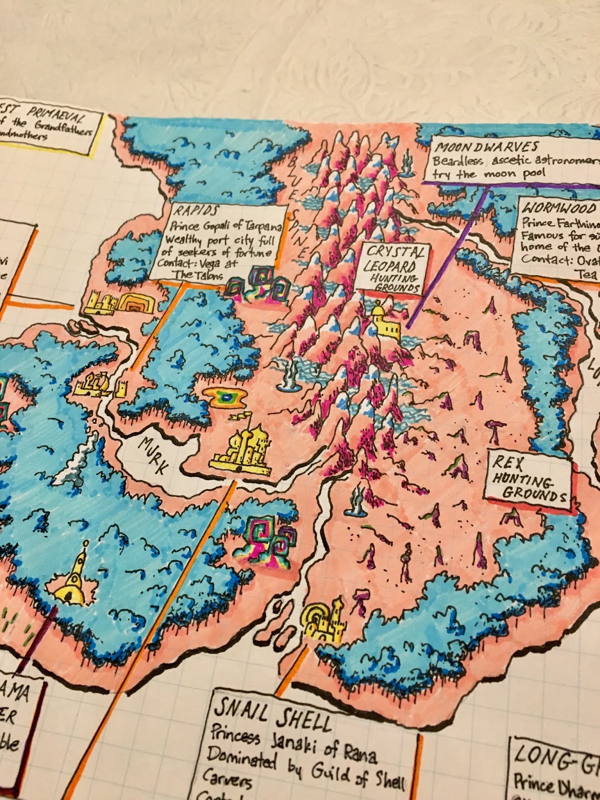 Ice and Ruin: New Map of the Elf Empire and Southern Isles