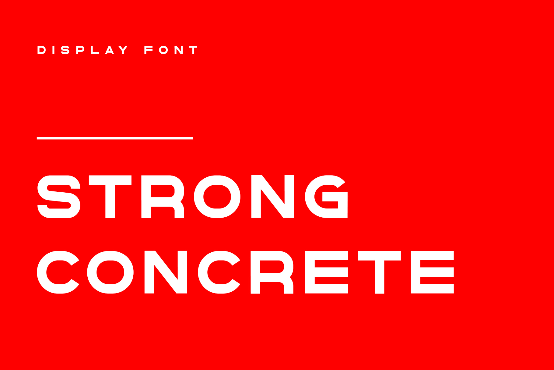 Strong Concrete Bold font