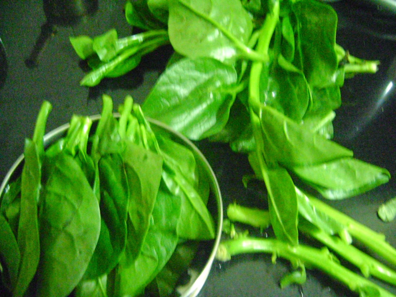 nayana's-kitchen-kreations: Mayalu bhaji ( Malabar Spinach vegetable )