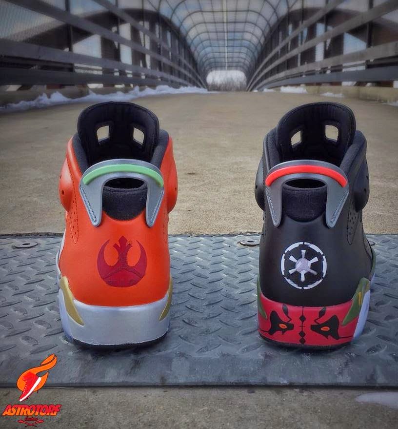 THE SNEAKER ADDICT: Air Jordan 6 "What The Star Wars" Custom Sneaker ...