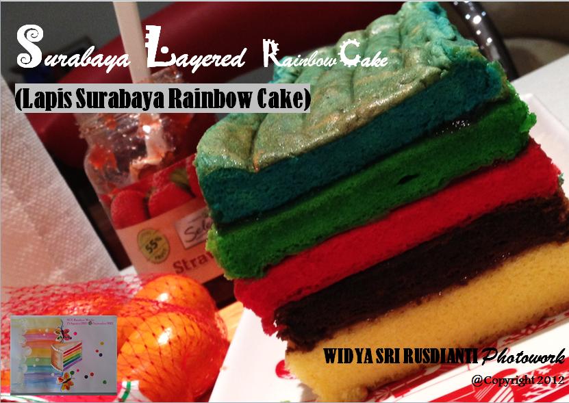 Widya Sri Rusdianti's Kitchen: SURABAYA LAYERED RAINBOW CAKE (LAPIS ...