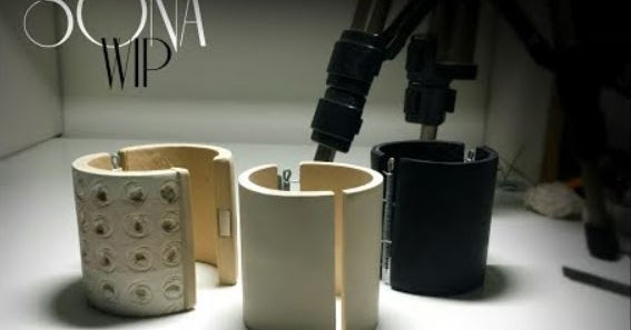 How to Make a Wire Hinged Polymer Clay Cuff with a Magnetic Clasp / The ...