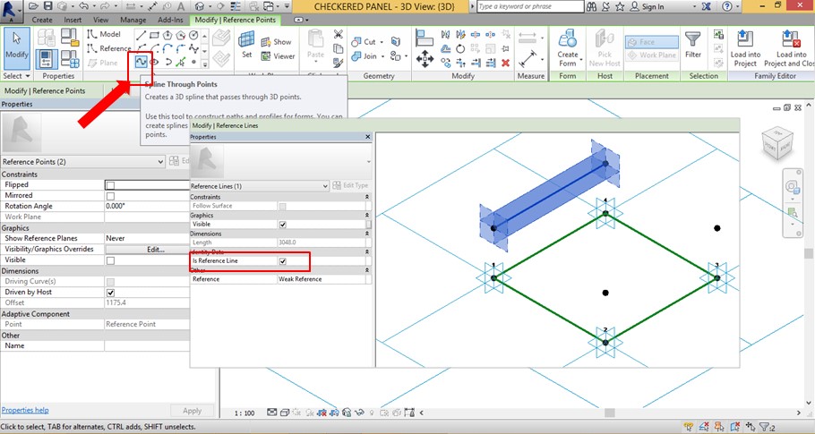 Revit Adaptive Components for Beginners - Checkered Panelling Tutorial