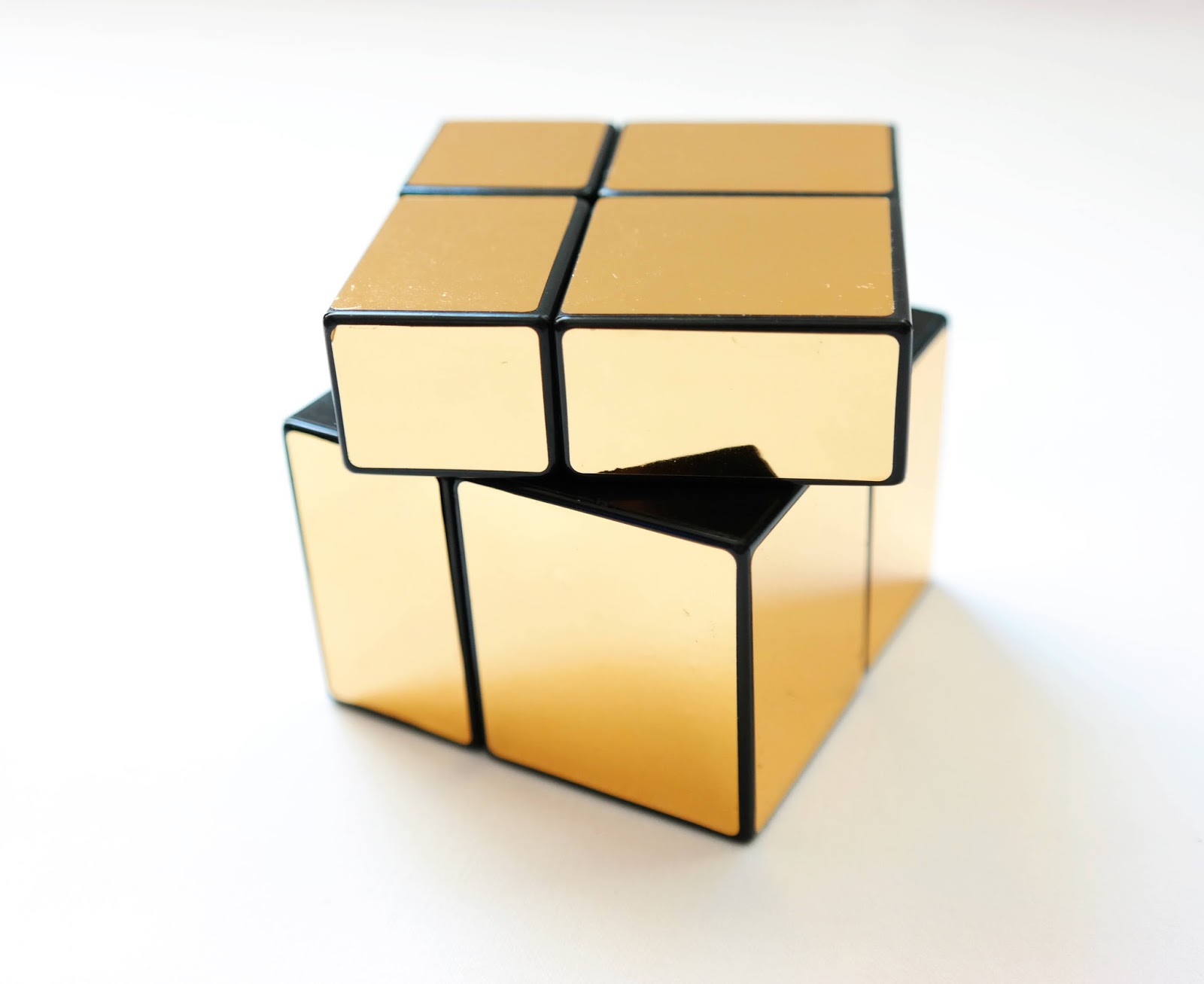 Gabriel Fernandes' Puzzle Collection: Mirror 2x2x2 Cube - Gold