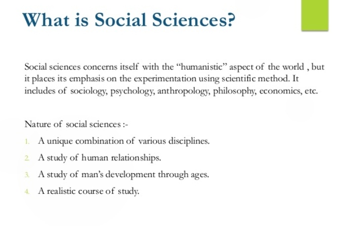 Introduction to social science
