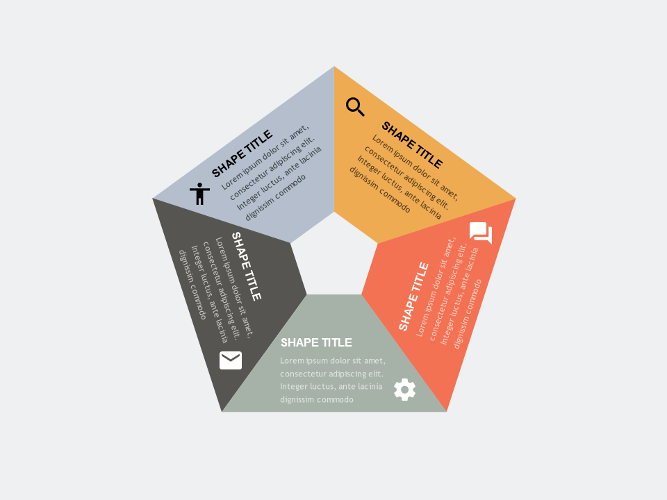 Pentangular Expand Rotation PowerPoint Templates - PowerPoint Free