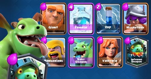 Strategi Deck Baby + Inferno Dragon Arena 6 Clash Royale Clash Clash of ...