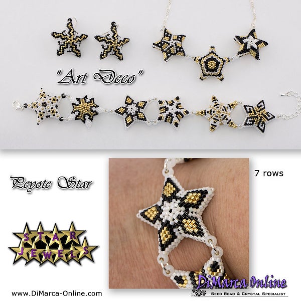 Unusual Beaded Star Tutorials and Patterns by DiMarcaOnline / The ...