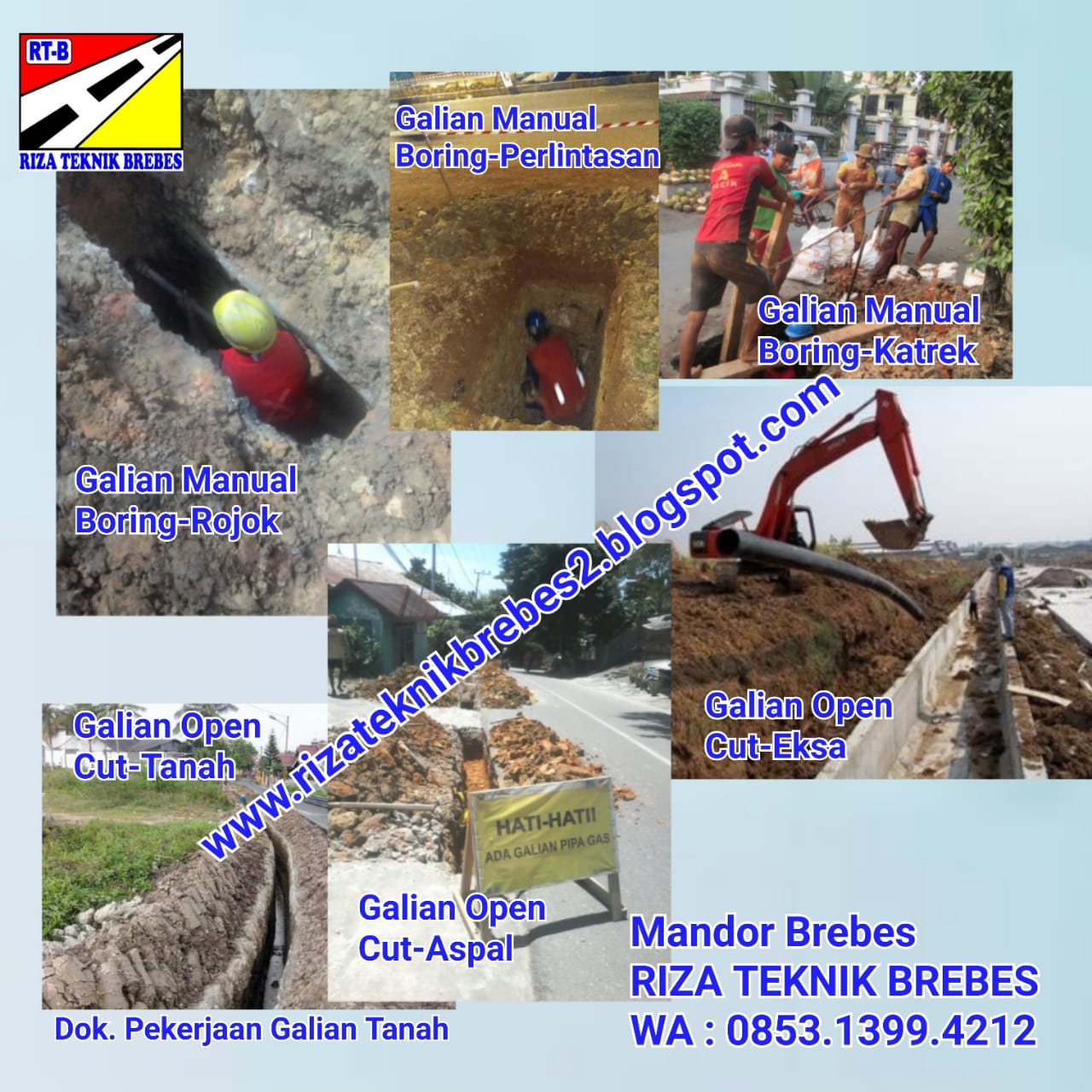 rizateknikbrebes.2: Jenis Pekerjaan Galian Tanah