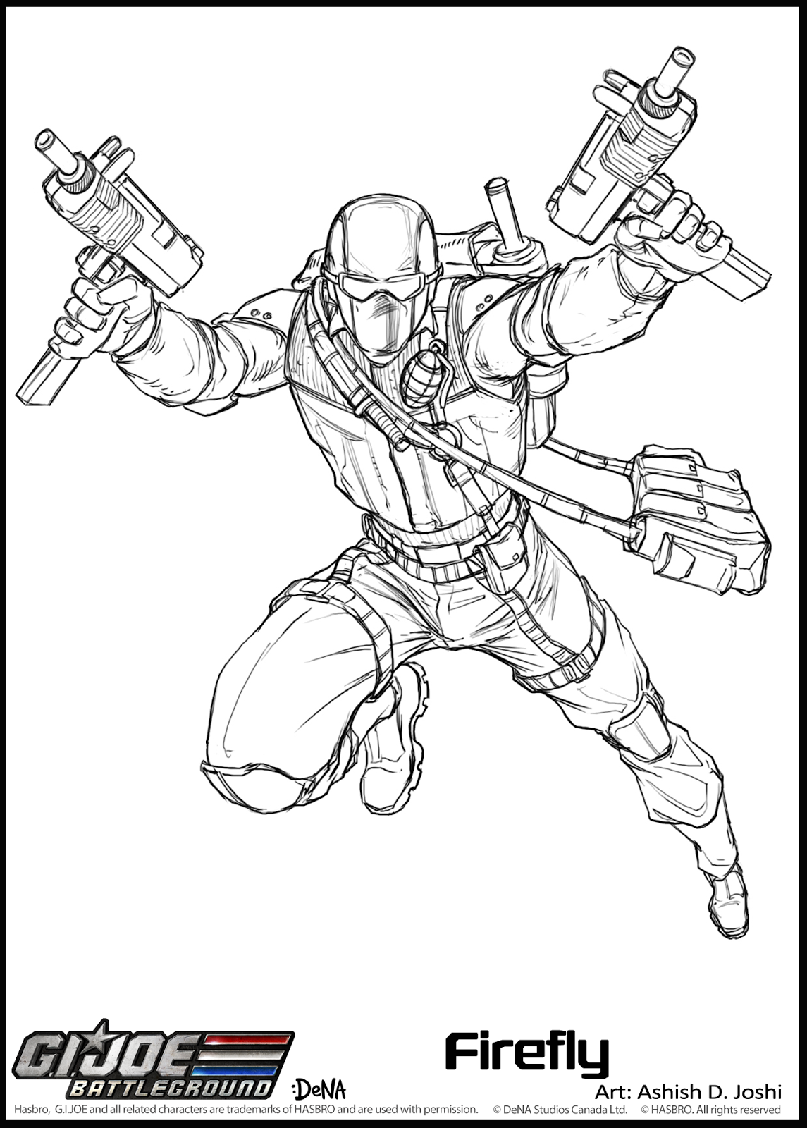 ATOMIC HERMIT: G.I.JOE Battleground line Art