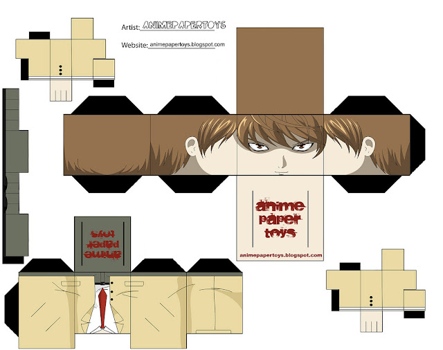 Animes: paper toys de death note