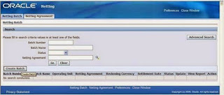 Oracle Applications: AP/AR Netting Setups In Oracle R12